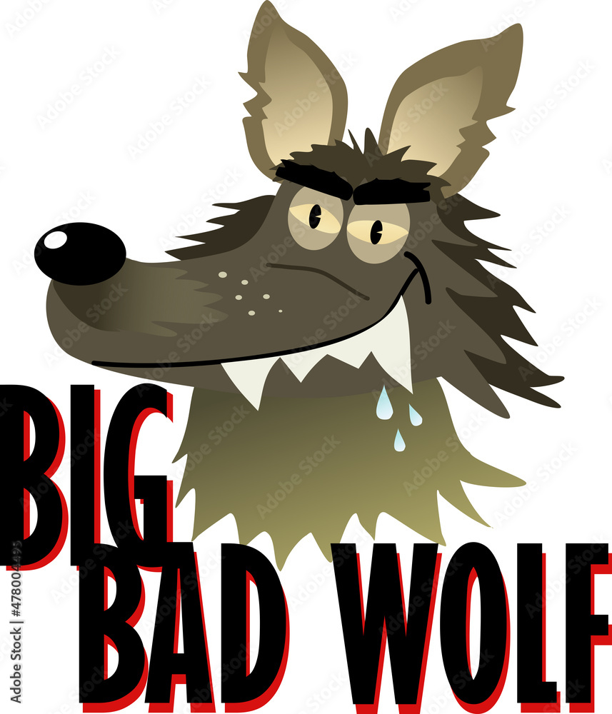 Big bad wolf icon image Stock Vector | Adobe Stock