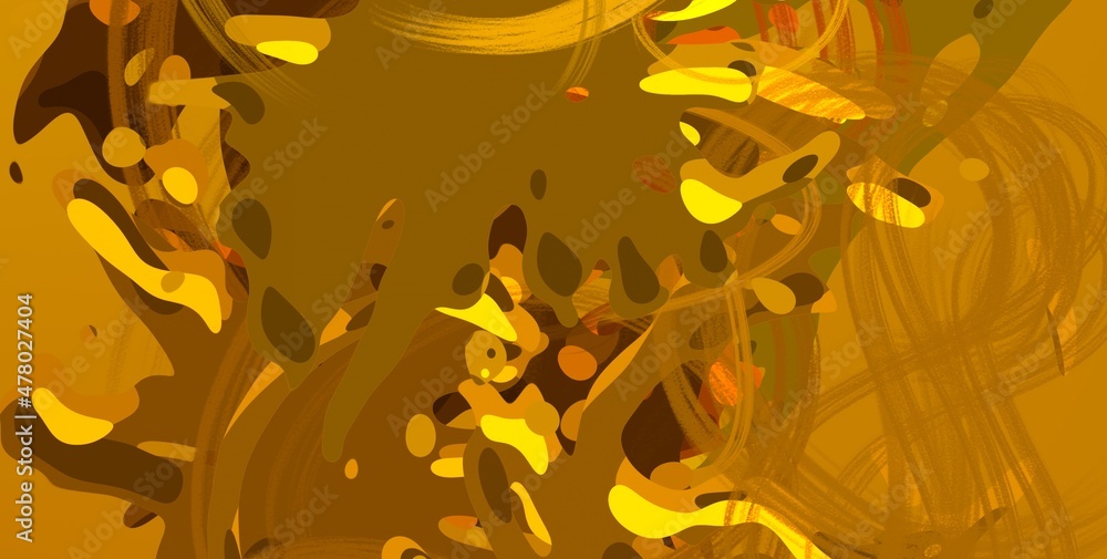 Cartoon water liquid particles droplets. Abatract painting. 2d ...