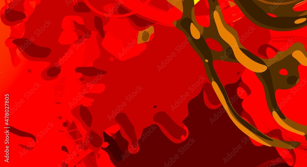 Cartoon water liquid particles droplets. Abatract painting. 2d ...