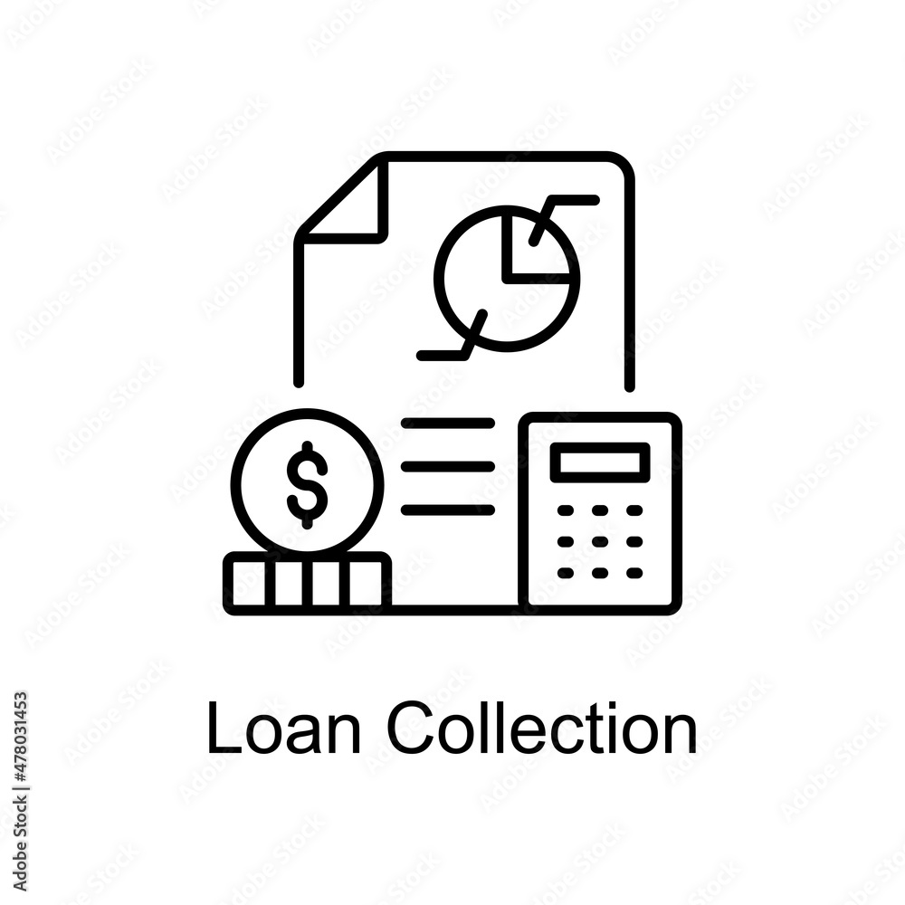 Loan Collection Vector line icons for your digital or print projects ...