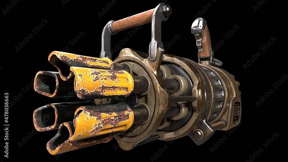 Photo & Art Print Gatling Machine Gun Cannon Blaster Jinx Arcane, scyrus