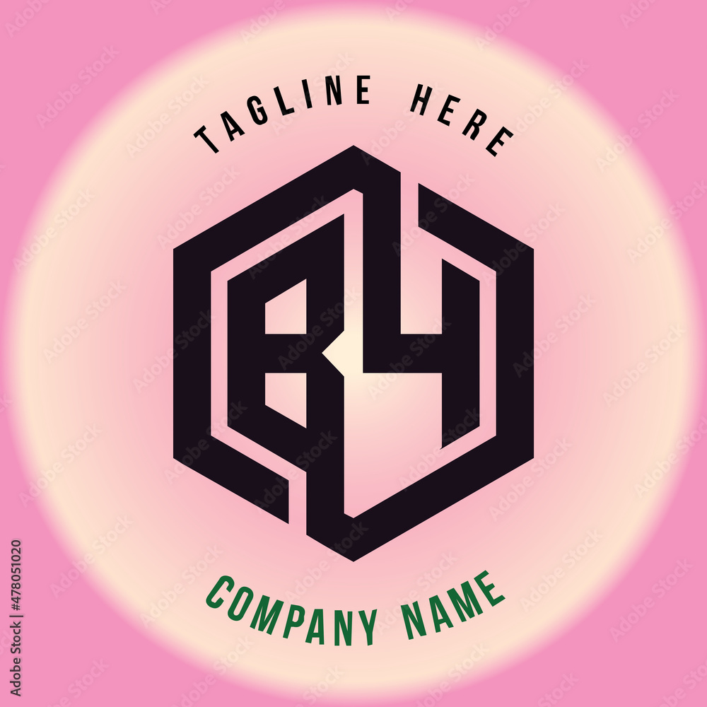 B4 lettering logo is simple, easy to understand and authoritative Stock ...