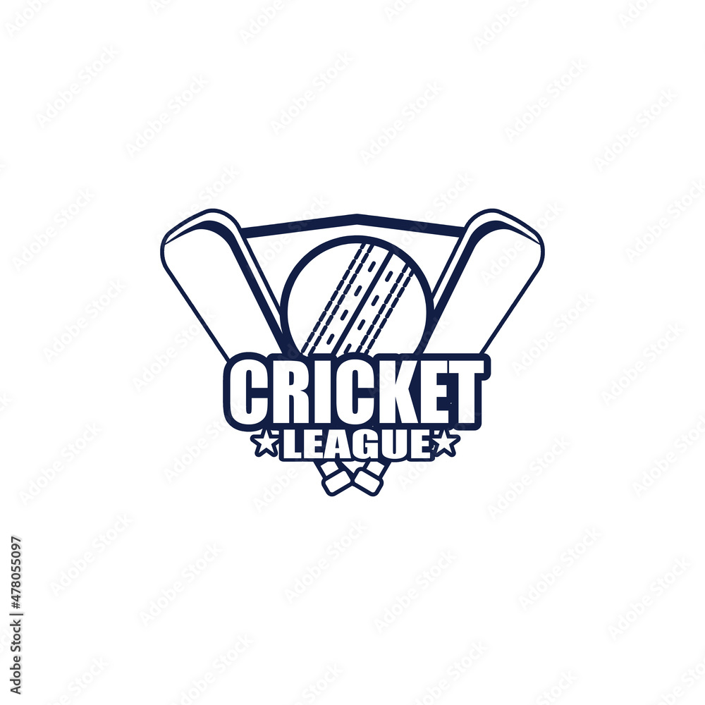 cricket logo. Sport badge, emblem team tournament template, vector. for ...