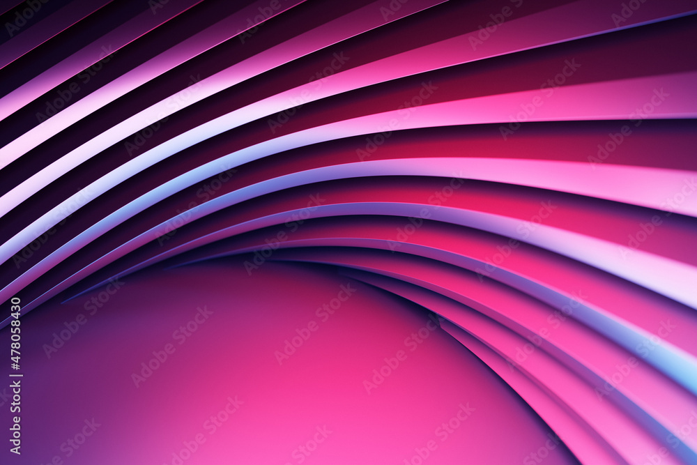 3d illustration of a classic pink abstract gradient background with ...