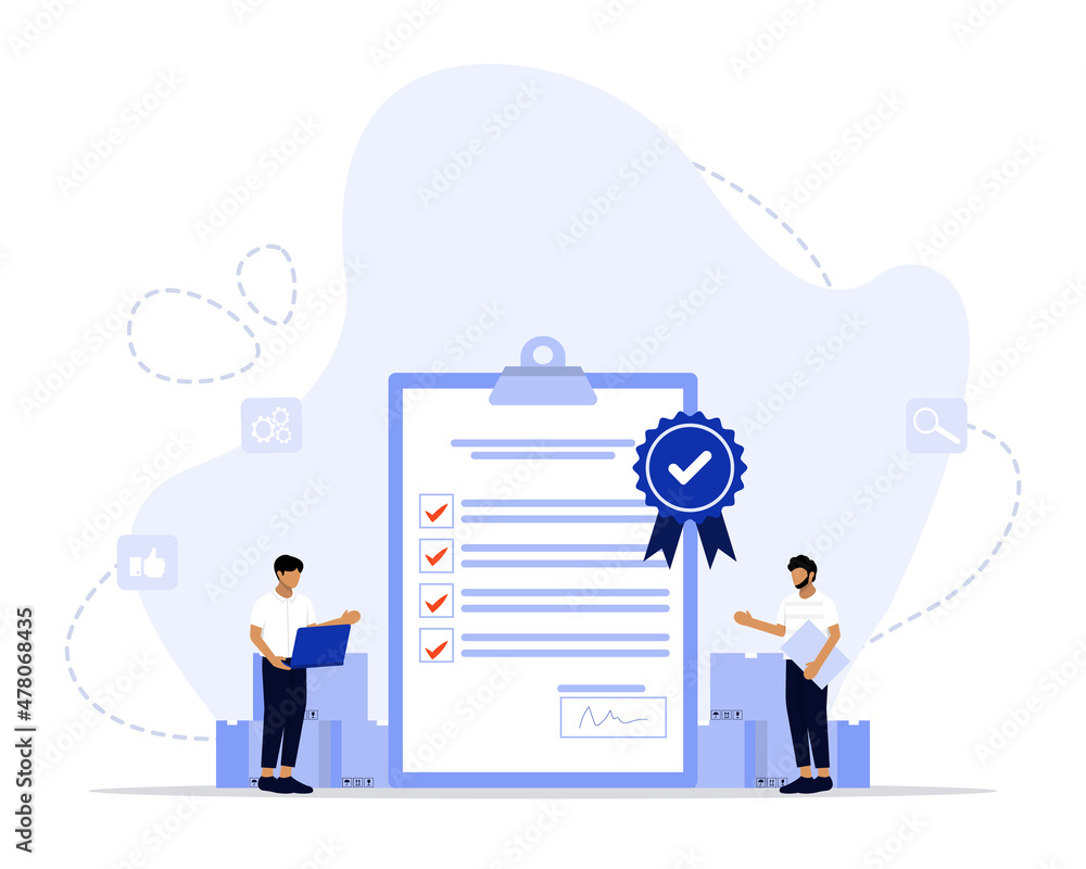 Vector Illustration, Product quality Concept, Suitable for landing page, ui, web, App intro card ...