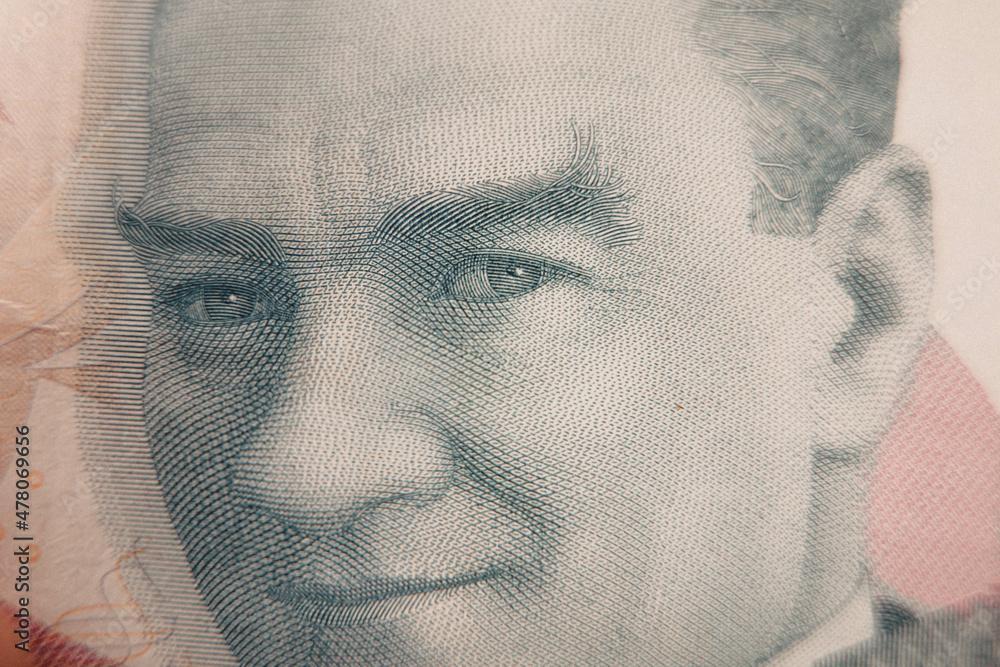 Turkish currency, Turkish lira banknotes Stock Photo | Adobe Stock