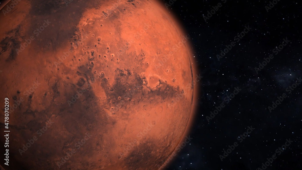Spining Planet Mars