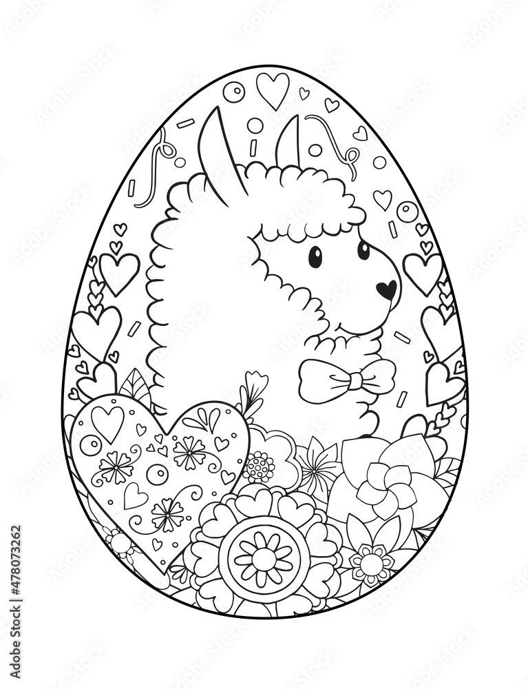 Easter coloring page for Adults. Easter coloring pages. Adult coloring ...