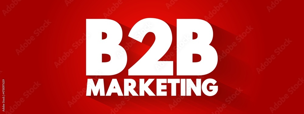 B2B Marketing text quote, concept background Stock Vector | Adobe Stock