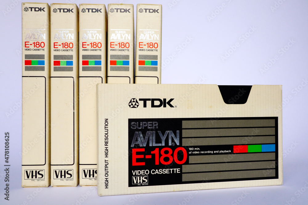 Vintage 1980 VHS Video Cassette TDK Super AVILYN. Manufactured in Japan on 1980 by TDK ...