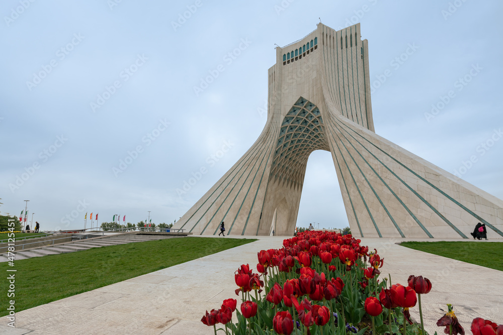 Tehran,Iran - 04.10.2019: Azadi Tower Artistic and Cultural Complex in ...