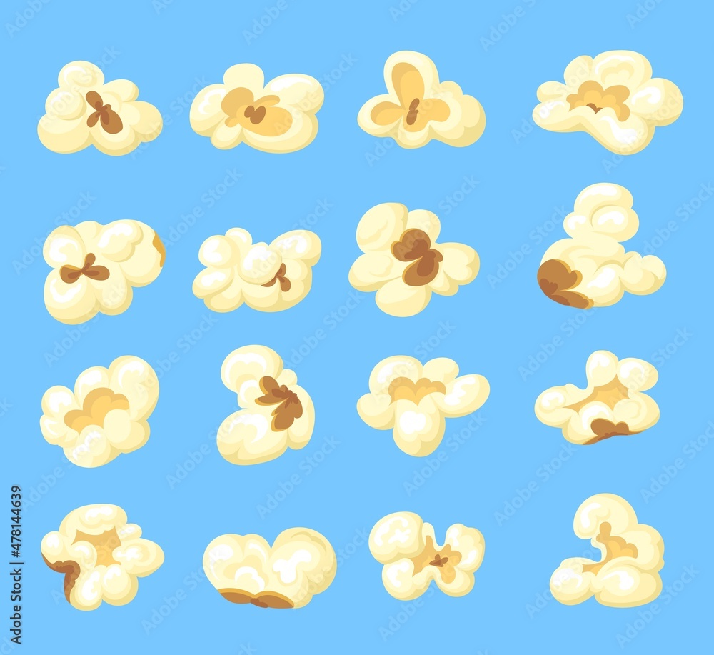 Single Popcorn Cartoon