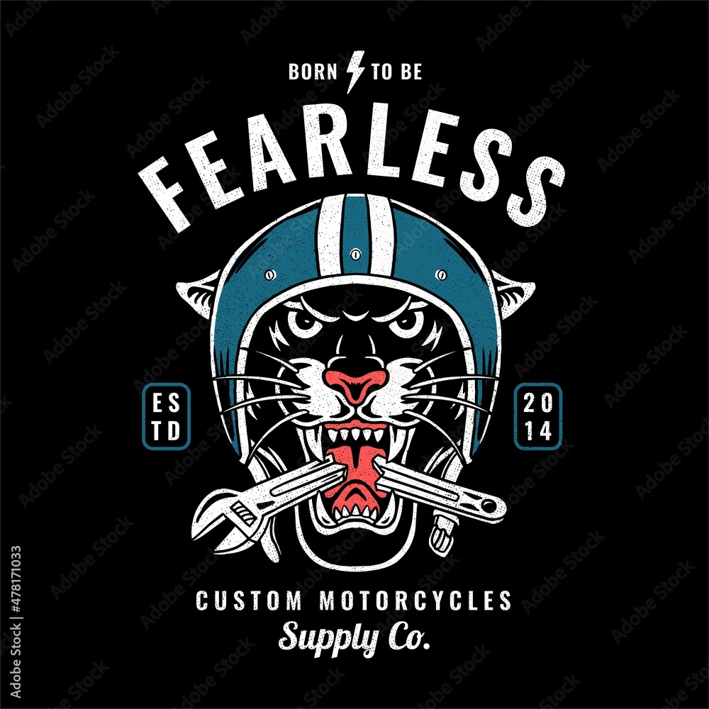 Motorcycle theme vector artwork for apparel prints, posters, stickers ...