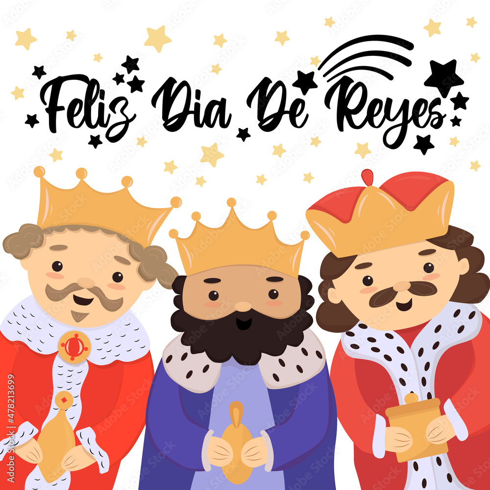 Feliz Dia De Reyes - Happy Day of kings - Spanish translation. Cute ...