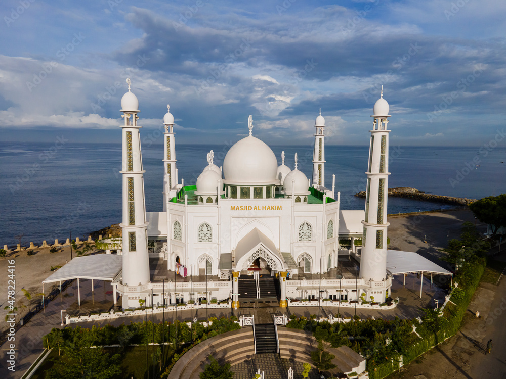 Aerial view of Al-Hakim Mosque. Al-Hakim Padang Mosque (Masjid Al-Hakim ... Aerial view of Al-Hakim Mosque. Al-Hakim Padang Mosque (Masjid Al-Hakim ...