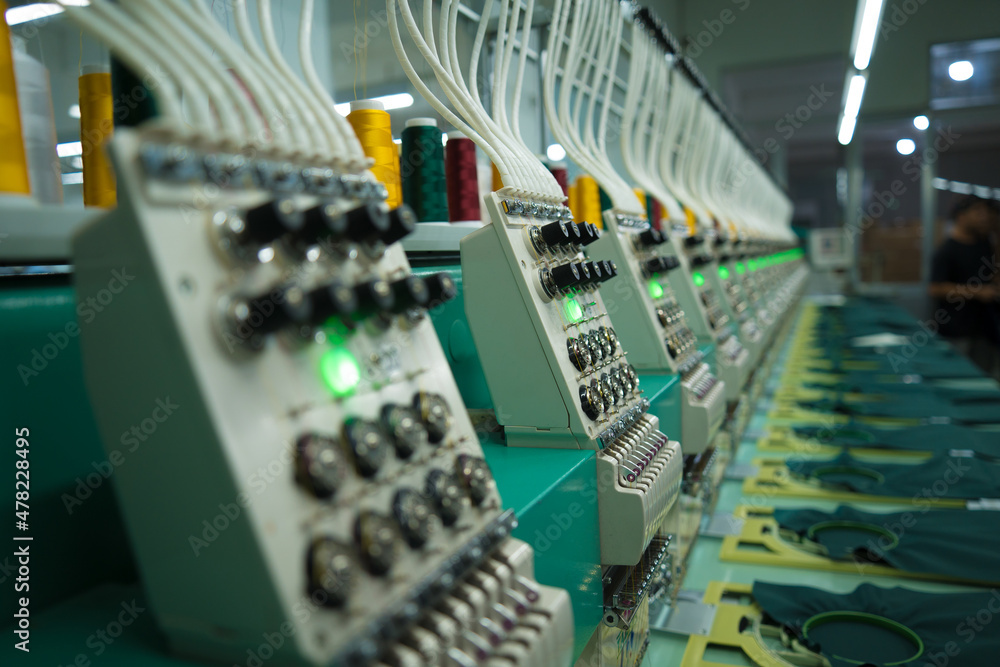 Modern and automatic high technology sewing machine for textile or ...