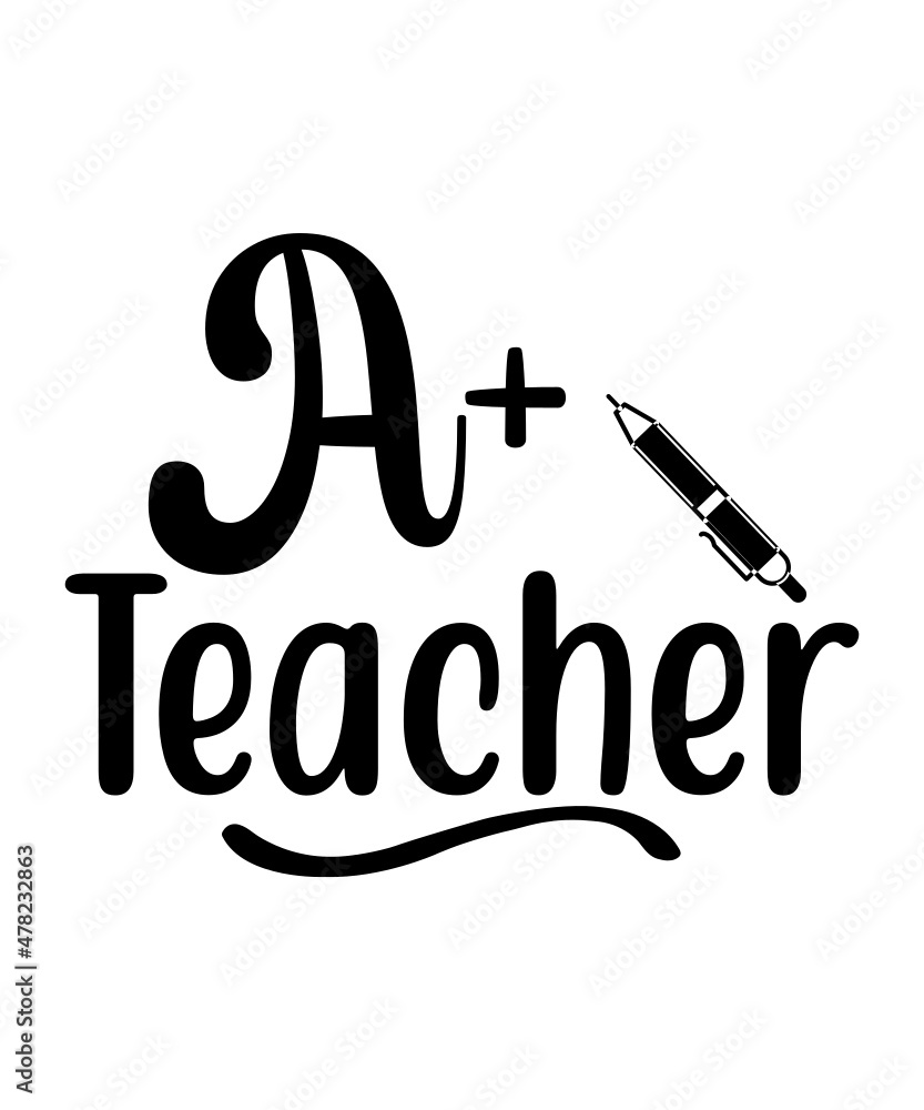 Teacher Svg Bundle, Teacher Quote Svg, Teacher Svg, Teacher Life Svg ...