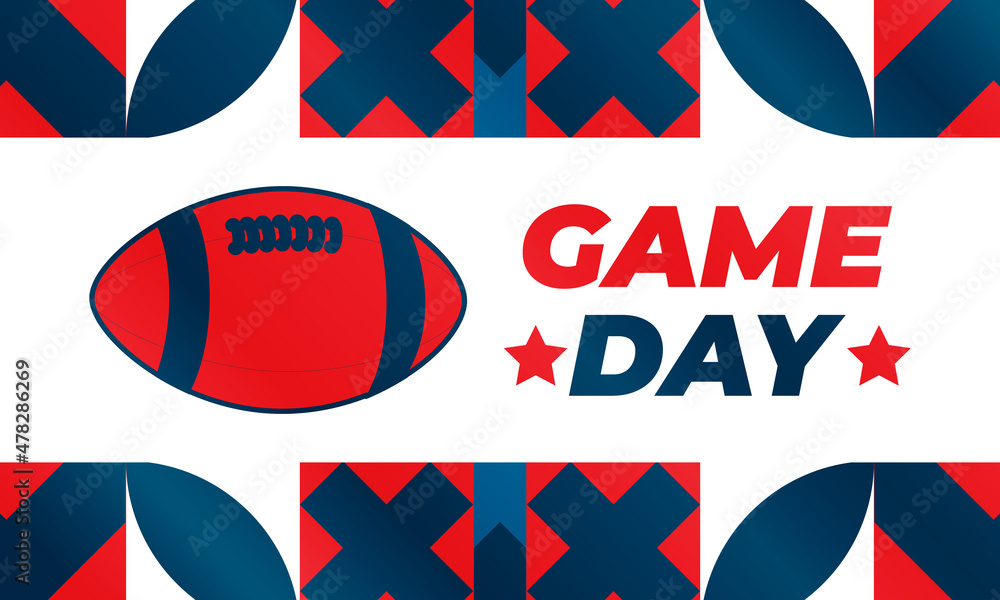 Game Day. American football playoff after the regular season in the ...