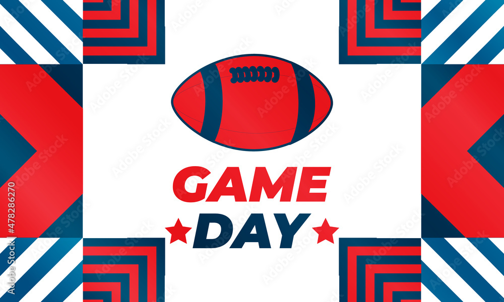 Game Day. American football playoff after the regular season in the ...