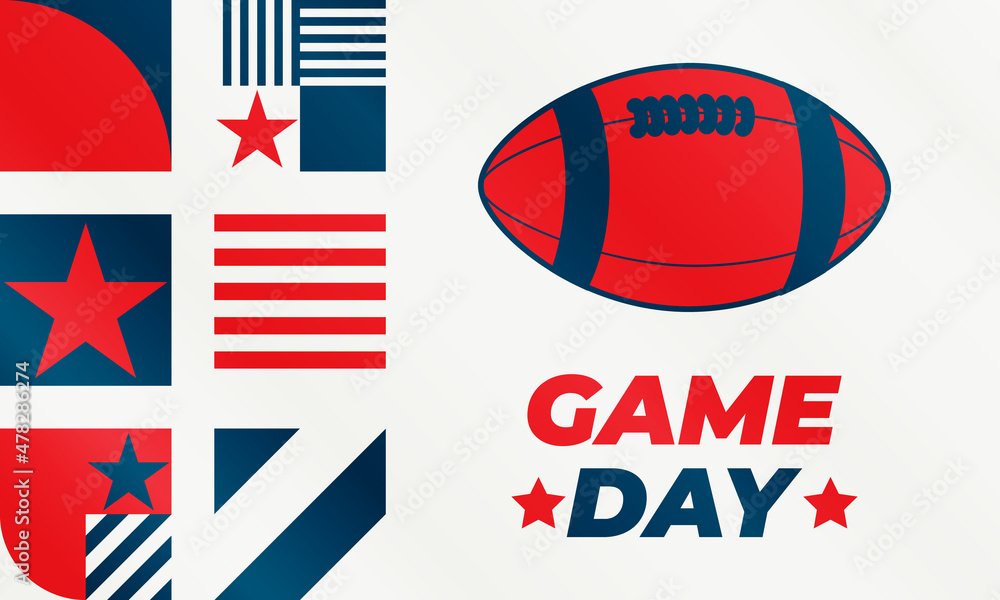 Game Day. American football playoff after the regular season in the ...