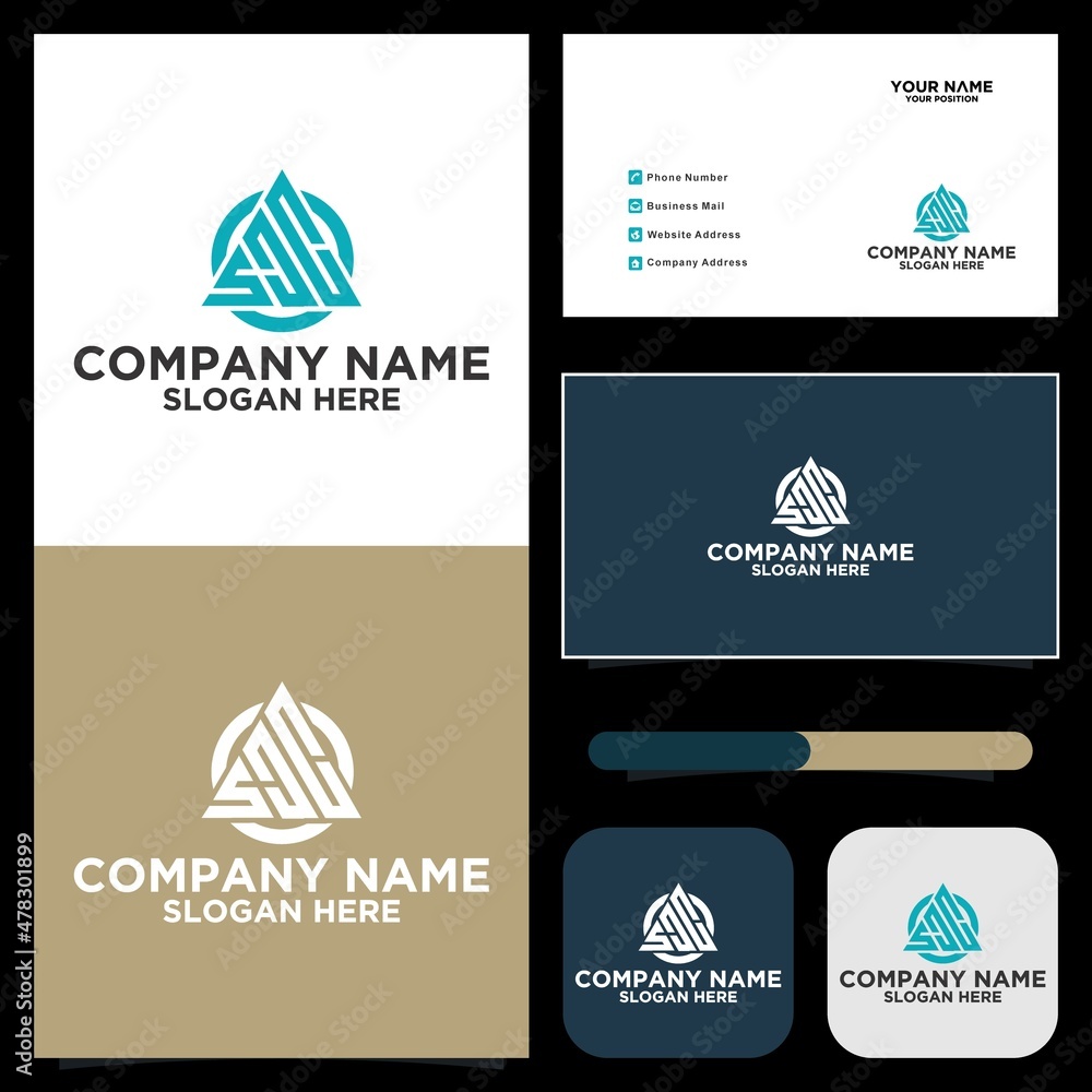 SCC letter triangle logo design. SCC letter monogram in with circle ...