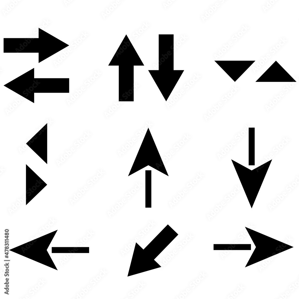 left and right mark on the back2 Stock Vector | Adobe Stock