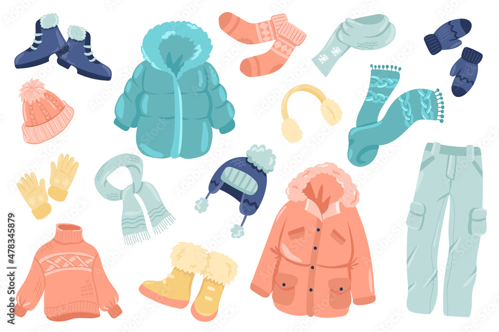 Cold Weather Clothing Clipart