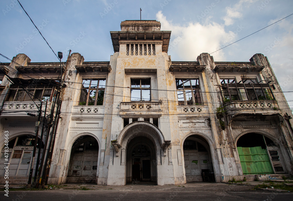 Warenhuis Building, an old building, a heritage and landmark of Medan ...