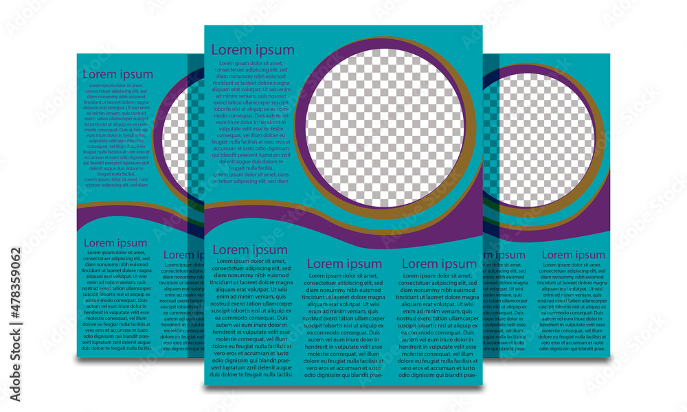 blue color flyer vector Stock Vector | Adobe Stock