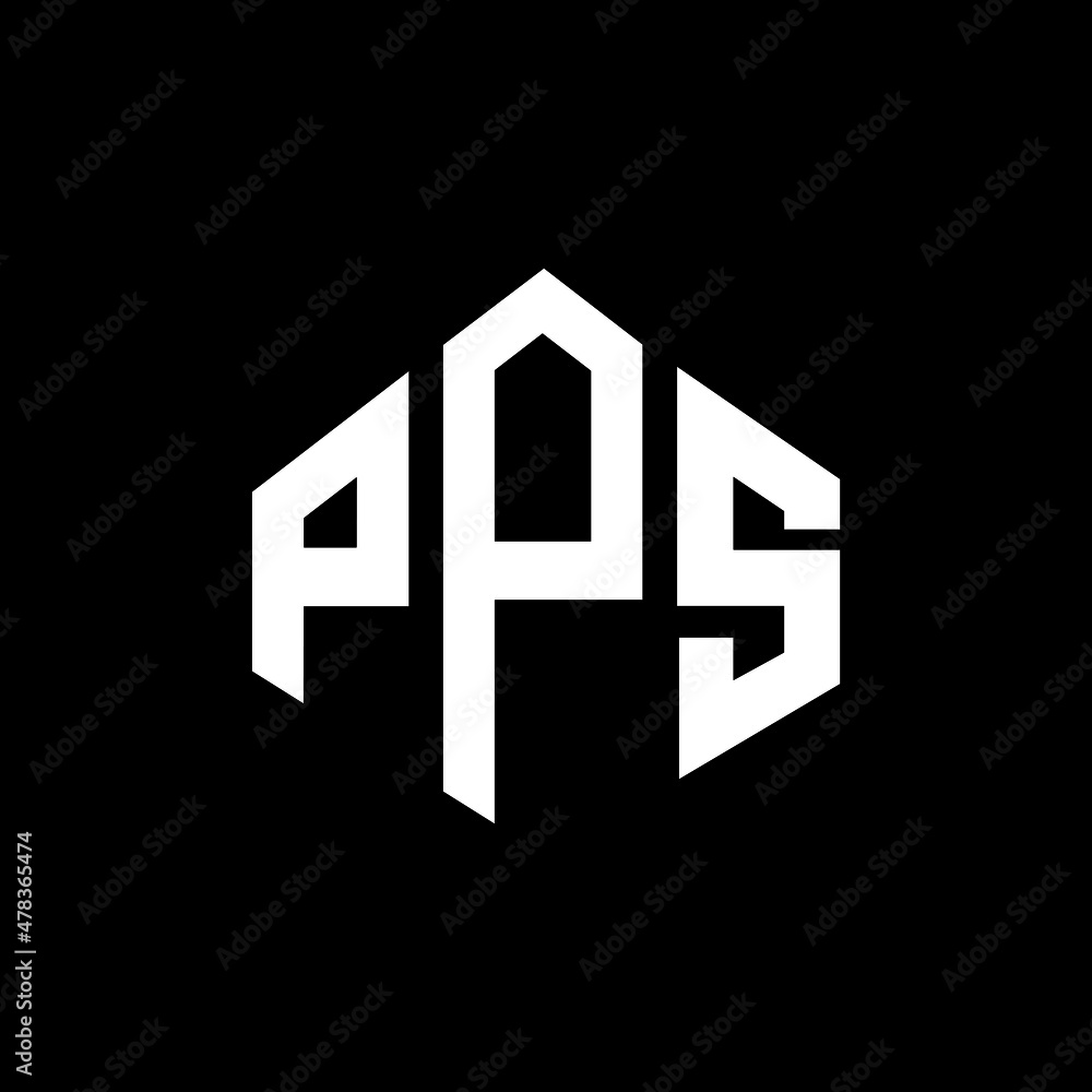 PPS letter logo design with polygon shape. PPS polygon and cube shape ...