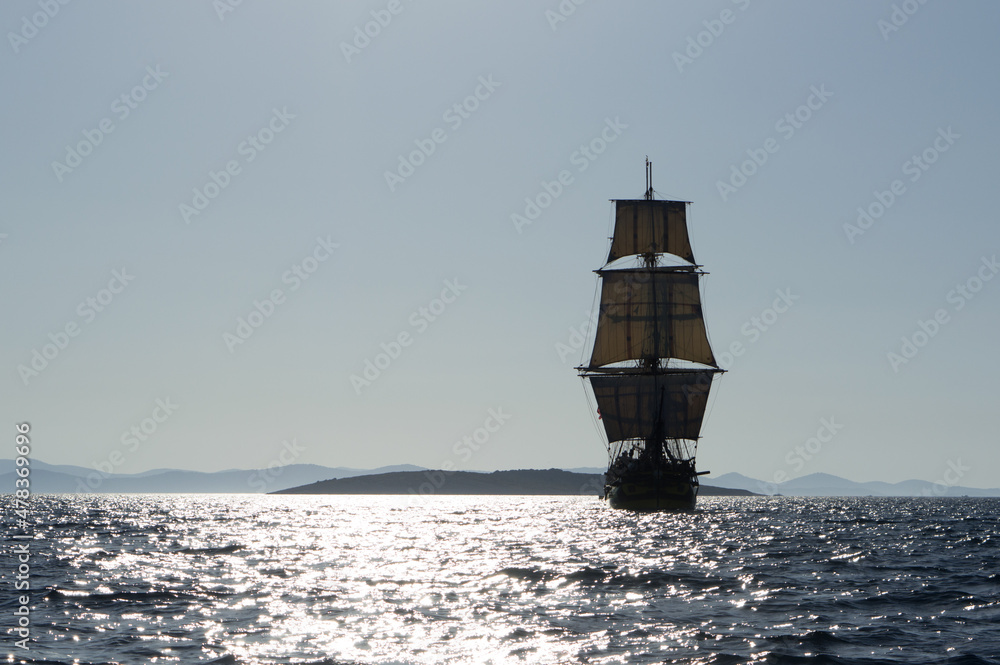 Sailing on a pirate ship and exploring the beauty of Adriatic sea ...