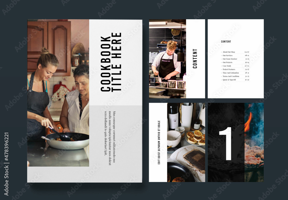 Cook Book Stock Template | Adobe Stock
