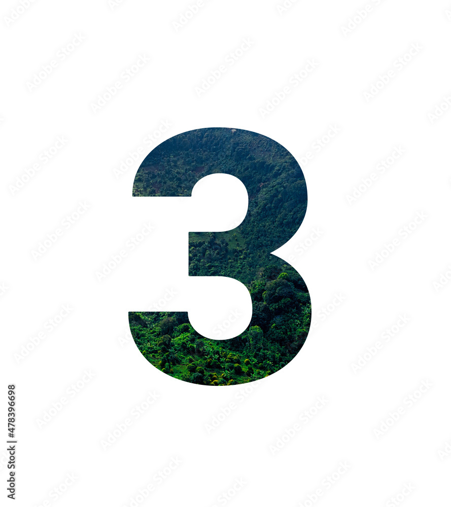 Green earth Numeric 03.Green recycling and save our planet and earth ...