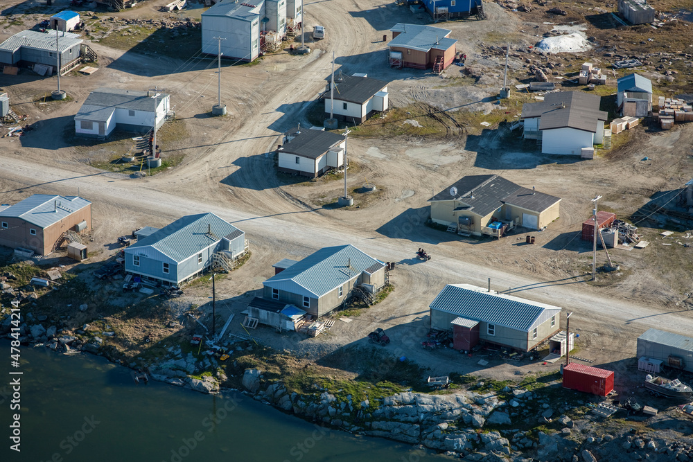 Arctic Southampton Island Village of Coral Harbour Nunavut Canada Stock ...