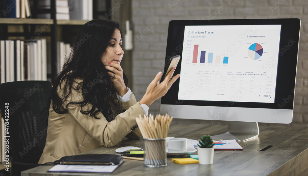 Millennial Indian Asian professional successful executive female ...