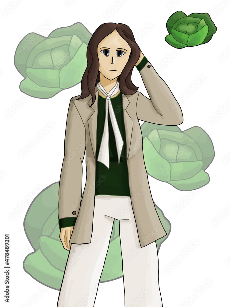 If vegetables were humans. Humanization. The character and appearance ...