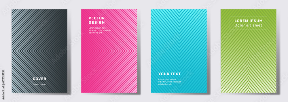 Geometric lines patterns with edges, angles. Stock Vector | Adobe Stock