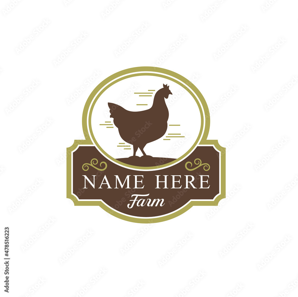 farm signage template, vector art. Stock Vector | Adobe Stock