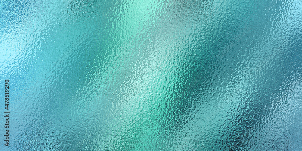 Blue blur color glass. Christmas art background. Hand drawn glass ...