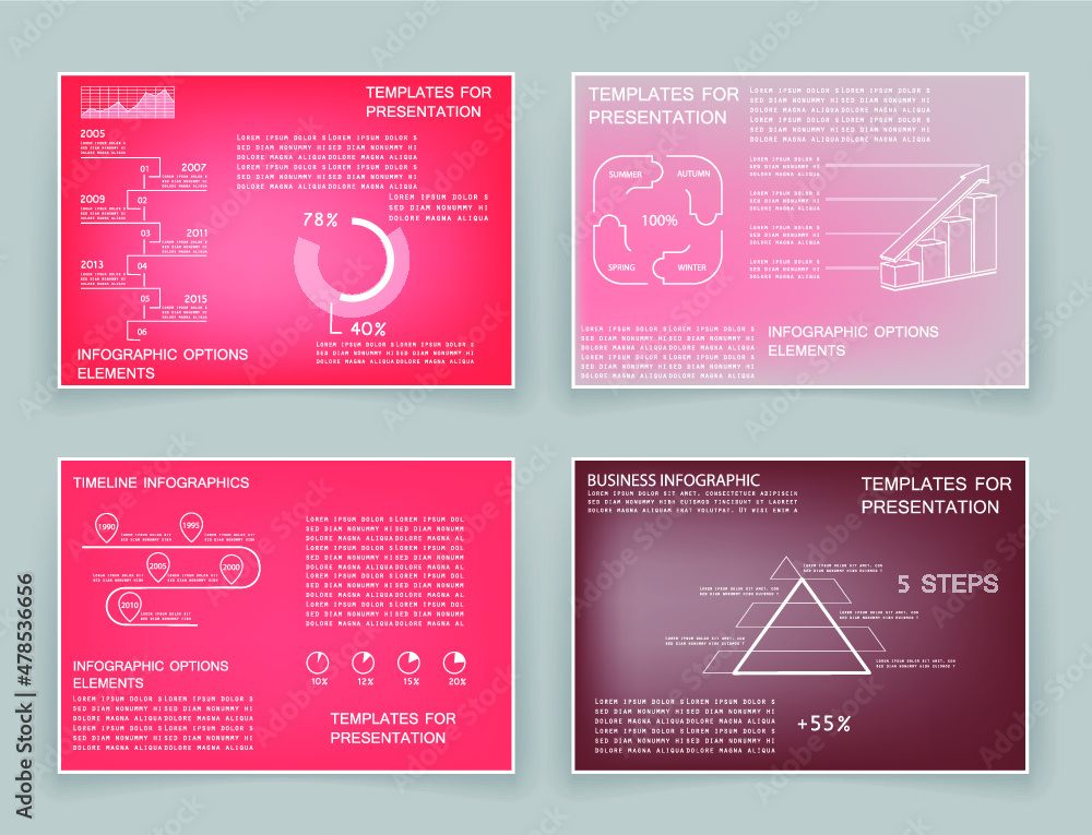 Brochure for business reports, cover layout and infographics Stock ...