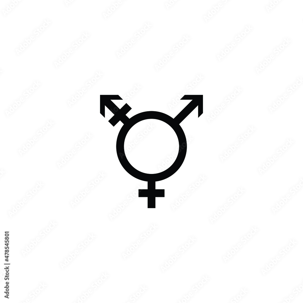 Transgender icon gender icon male and female sign Stock Vector | Adobe ...