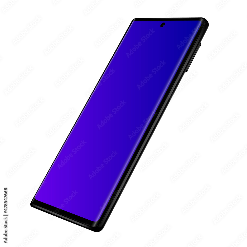 3d Realistic Smartphone Pixel Pro Mockup. Diagonal angle. Vector ...