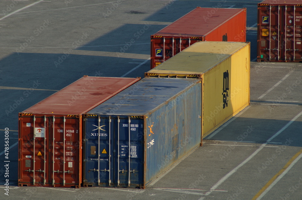 Heraklion Crete, Greece - 23 August 2021: MSC Xines Florens cargo ...