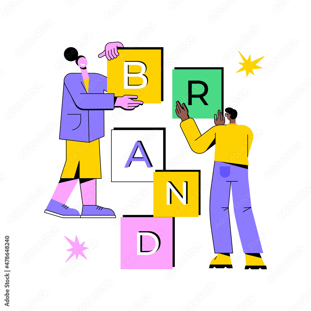 Company branding abstract concept vector illustration. Branding agency ...