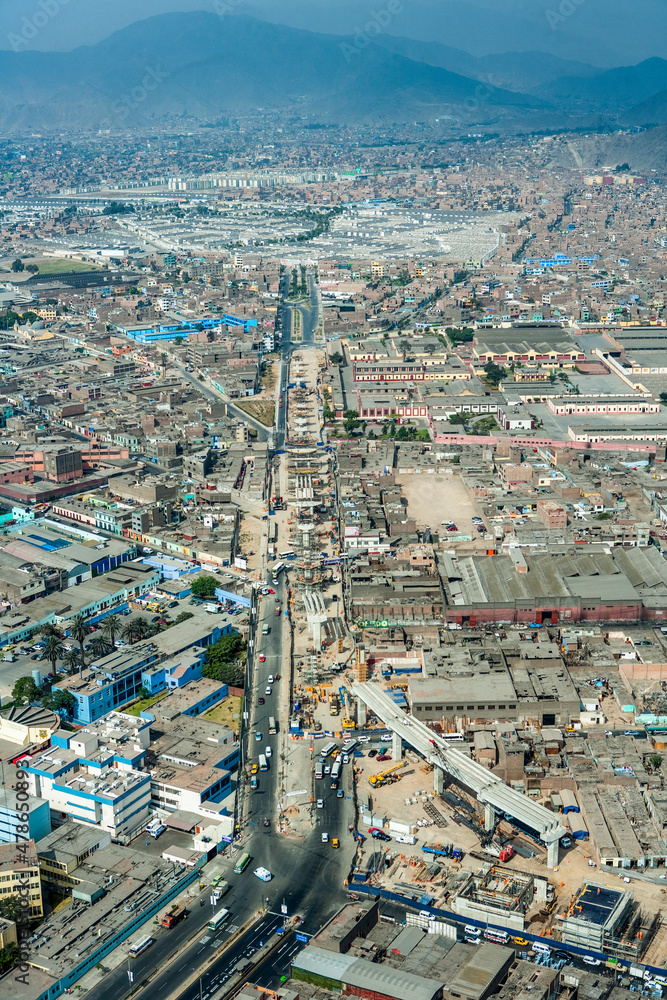 Urban Sprawl fo Capital City Lima Peru Stock Photo | Adobe Stock