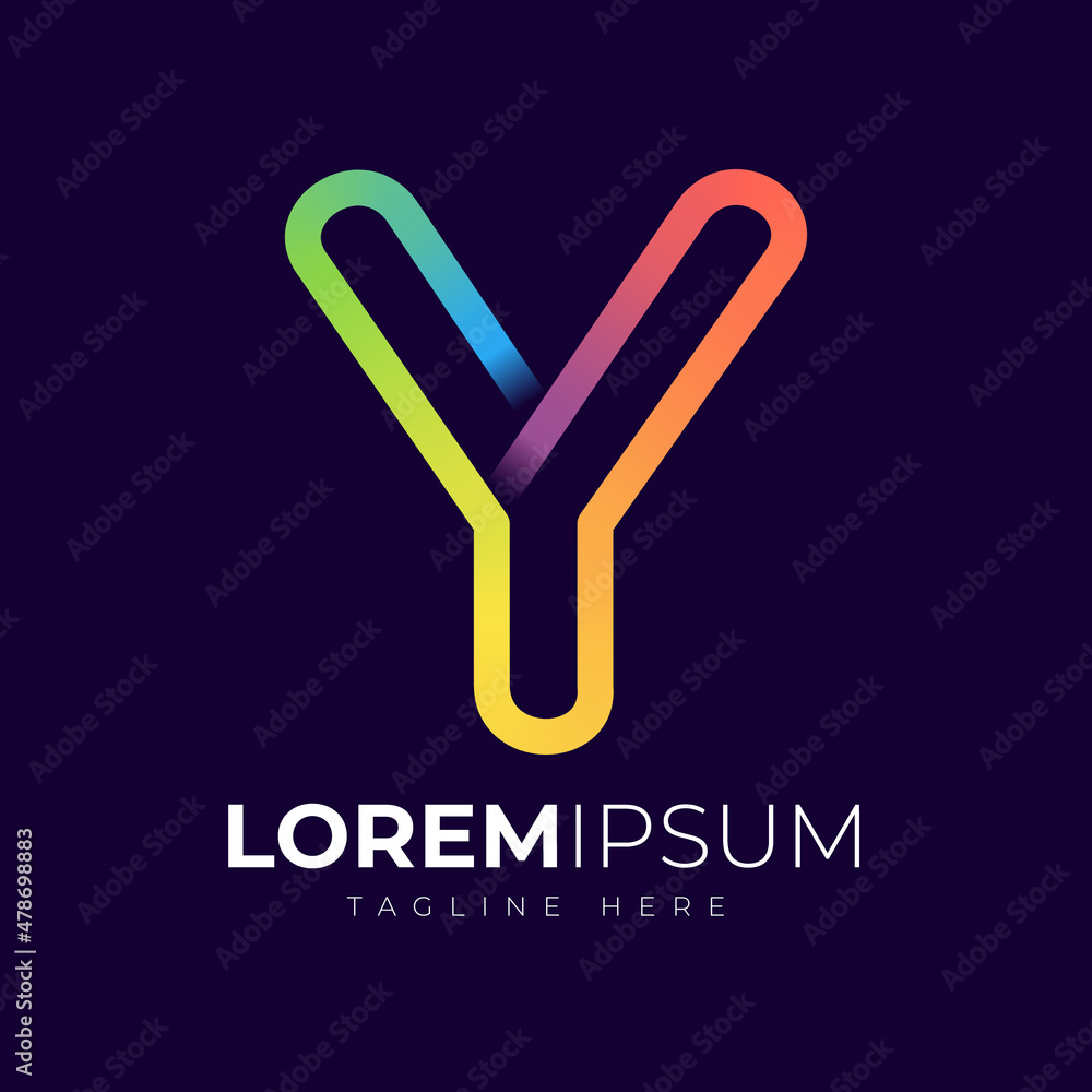 Letter y logo design template. Creative modern trendy y typography and ...