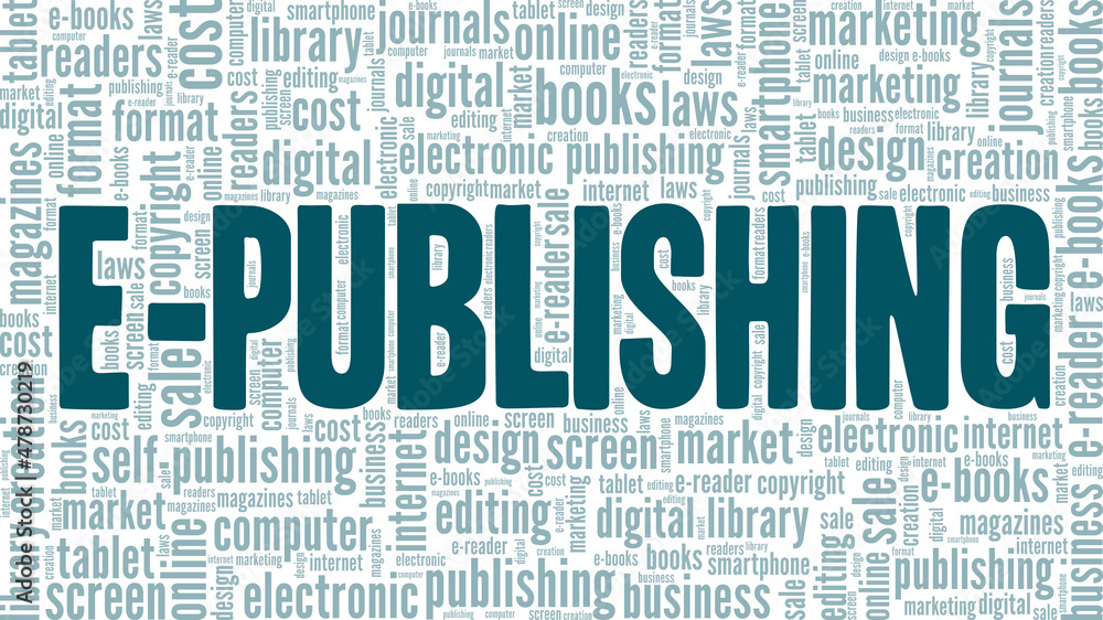 Electronic Publishing conceptual vector illustration word cloud ...