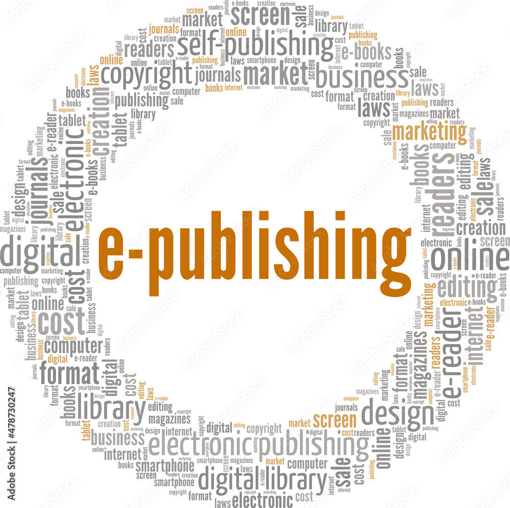 Electronic Publishing conceptual vector illustration word cloud ...