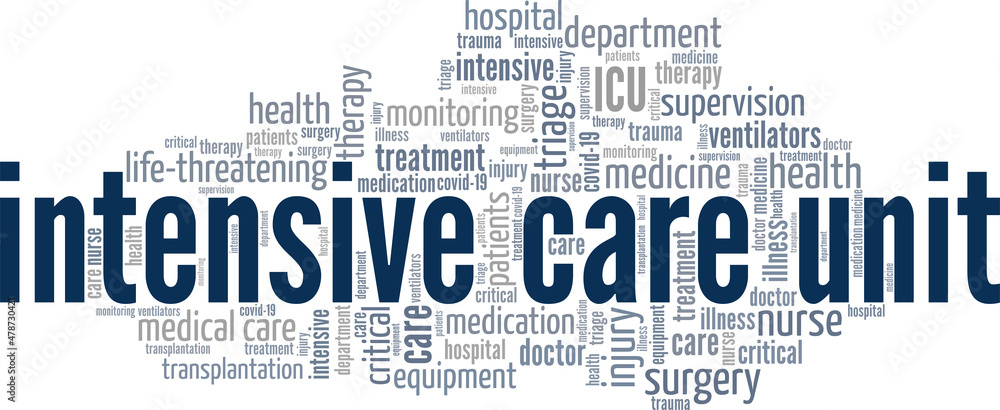 Intensive Care Unit - ICU conceptual vector illustration word cloud ...