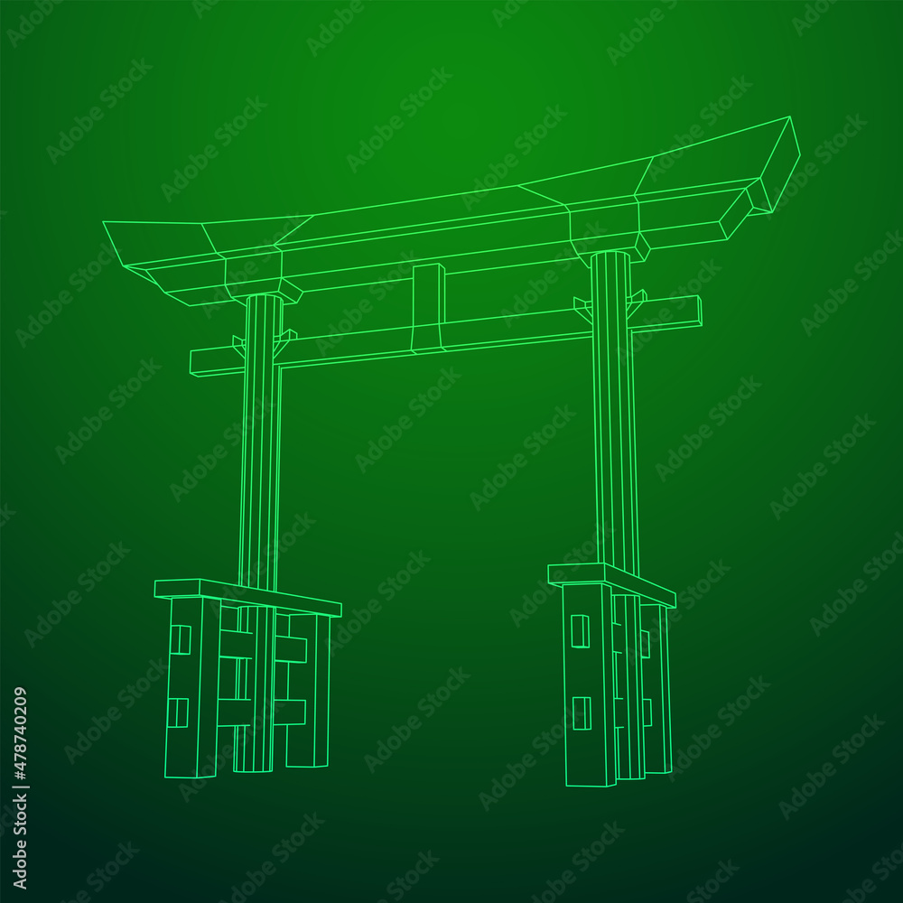 Torii sacred traditional gate. Symbol of Japan,shintoism religion ...